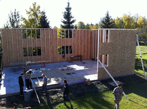 workshop with 16 foot walls