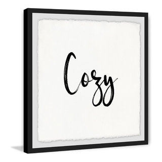 "Cozy III" Framed Painting Print, 12"x12" - Contemporary - Prints And ...