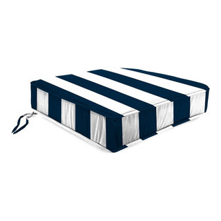 Boxed Edge Chair Cushion, Multi color - Beach Style - Outdoor Cushions ...