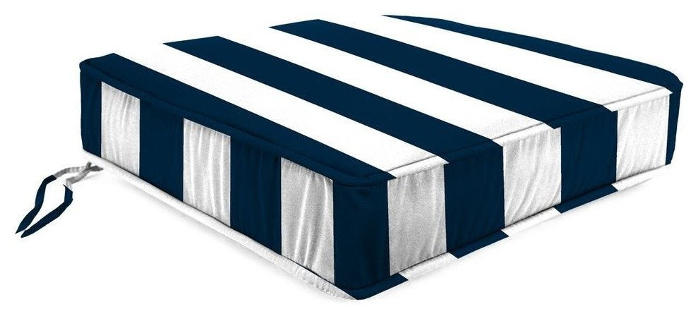 Boxed Edge Chair Cushion, Multi color - Beach Style - Outdoor Cushions ...