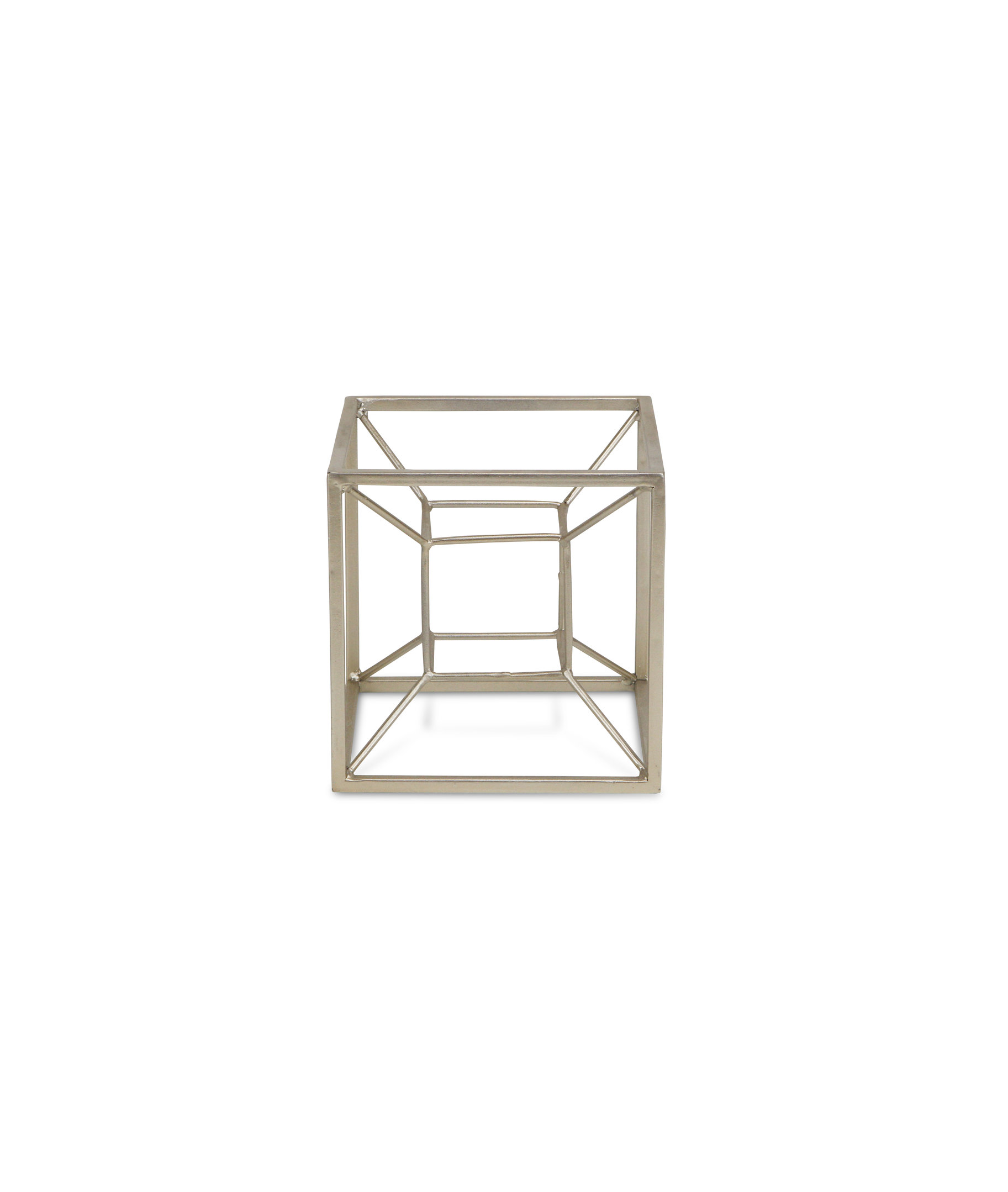 Metal Tesseract Shaped Table Decor - Contemporary - Decorative Objects ...