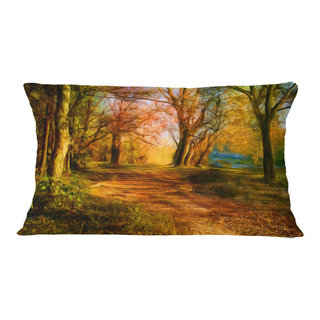 Beauty of Nature Landscape Throw Pillow, 12"x20 - Contemporary ...