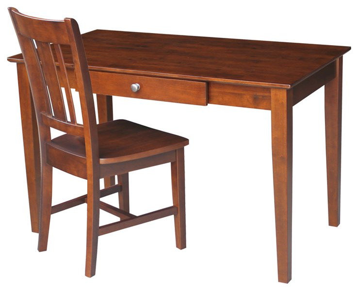Desk With Drawer - Basic Size And Chair - Transitional - Desks And ...