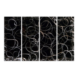 Entrapped Creativity handmade metal wall art sculpture set of 4 ...