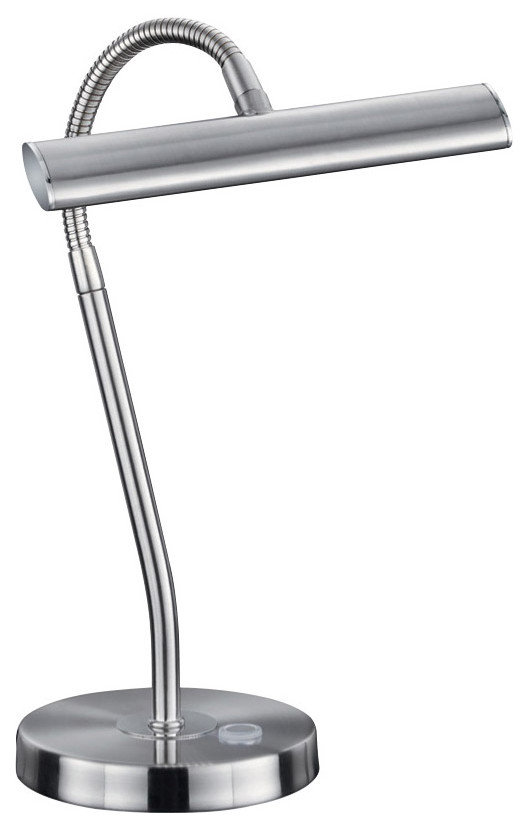 Curtis 1 Light Desk Lamp, Nickel-Matte - Transitional - Door Levers ...
