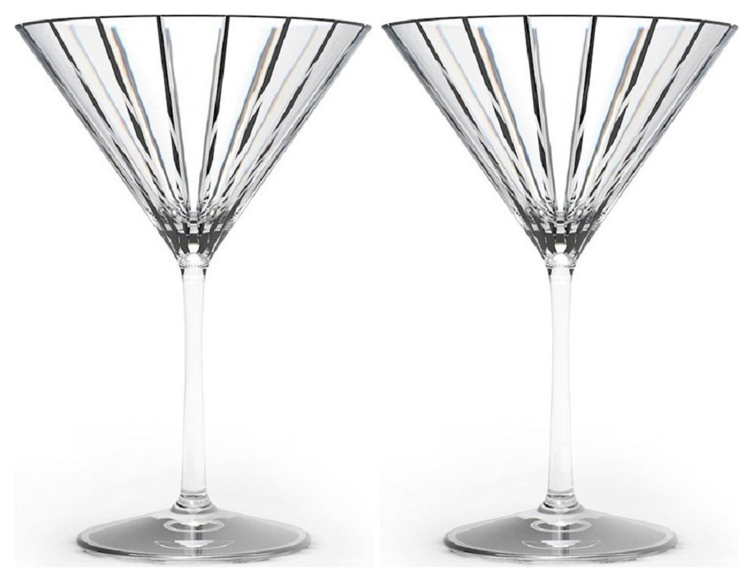Rogaska Avenue Martini 11 oz Set of 2 - Contemporary - Cocktail Glasses ...
