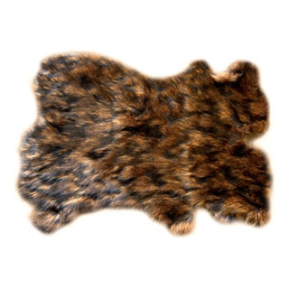 Wolverine Faux Fur Area Rug, 3'x5' - Contemporary - Novelty Rugs - by ...