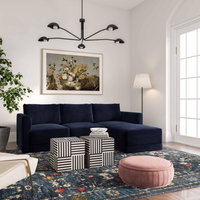Willow Navy Modular Sectional - Transitional - Sectional Sofas - by ...