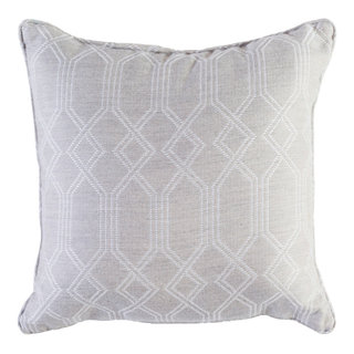 Surya Crissy Light Gray Pillow Cover 20"H X 20"W - Transitional ...