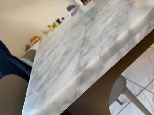Marble table refinishing