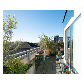 South London Rooftop Glass Extension - Balcony - London - by minimal ...