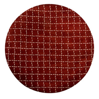 Chandra Chelsea Che1616 Rug, Burgundy/White, 7'8"x10'5" - Contemporary ...