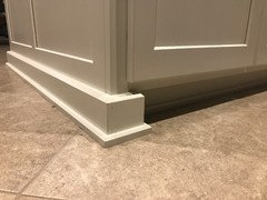How did you handle your island toe kick/base molding?