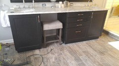 Bath Vanity with Make up counter