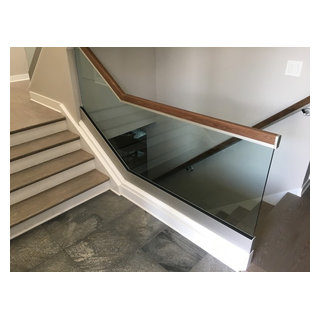 Glass Stair Balustrade - Transitional - Staircase - New York - by US ...