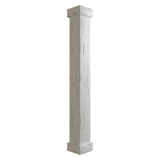 Pecky Cypress Endurathane Faux Wood Column Wrap, 8"W x 10'H ...