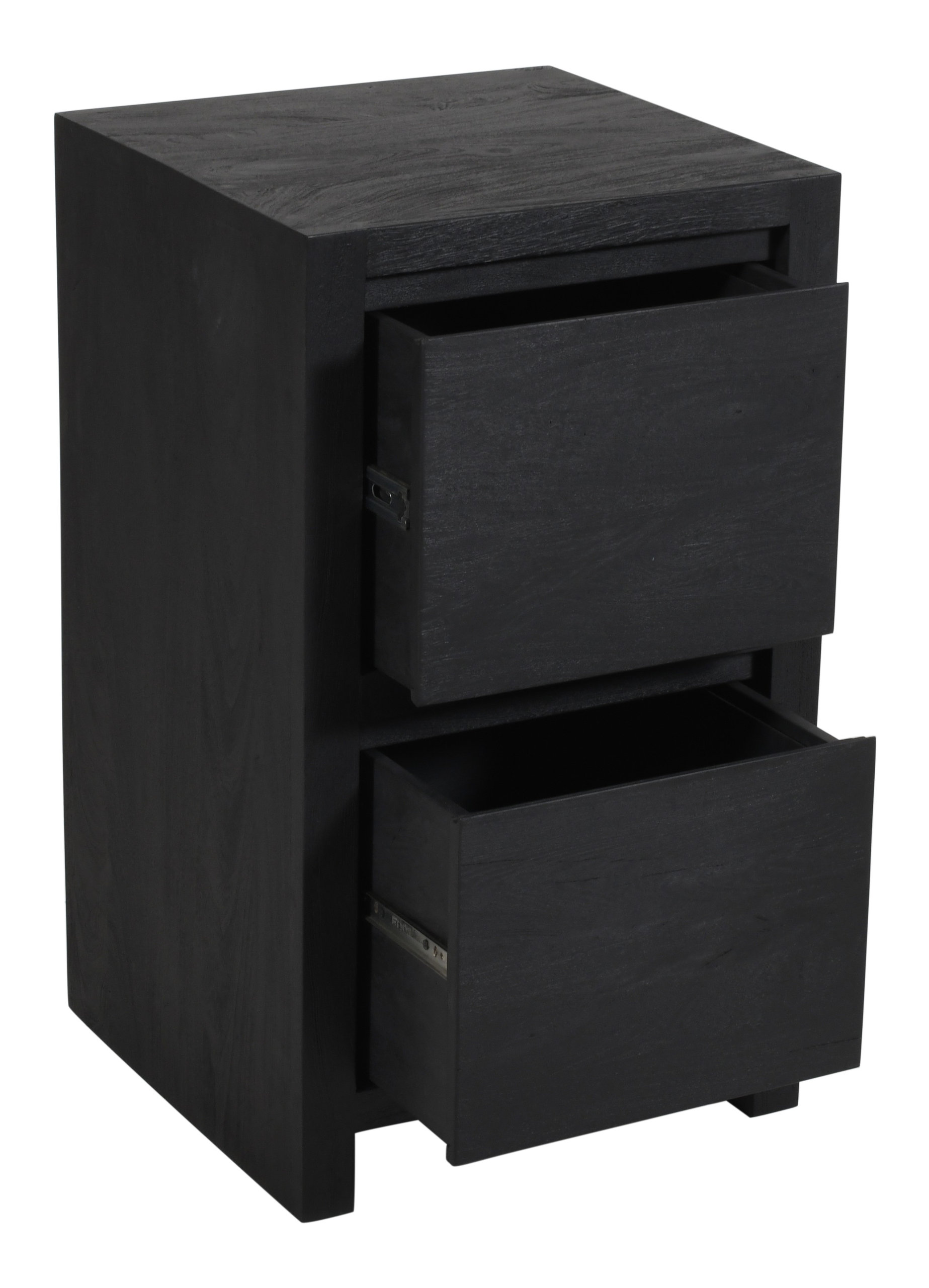 Argyle 2-Drawer File Cabinet, Modern Graphite Black Finish, Reclaimed ...