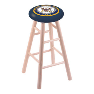 Holland RC United States Navy 24" Swivel Maple Counter Stool - Natural ...