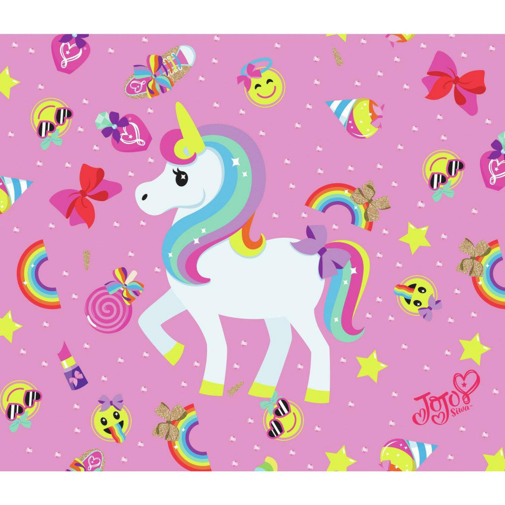 Pink & Blue & White Jojo Siwa Tapestry - Traditional - Kids Wall Decor ...