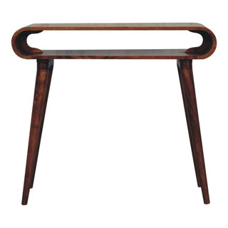 Artisan Furniture Solid Wood Amaya Honey Caramel Nordic Style Console ...