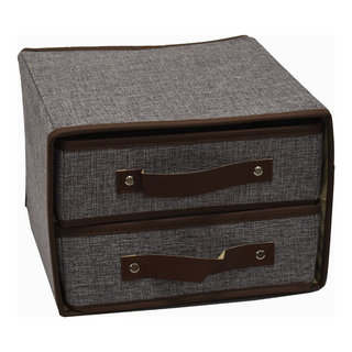 Storage Bin 2 Drawers - Transitional - Storage Bins And Boxes - by SAVE ...