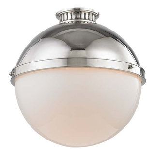 One Light Large Flush Mount - 14.75 Inches Wide by 14 Inches High ...