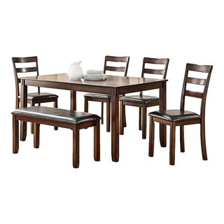 Wooden 6-Piece Dining Set - Transitional - Dining Sets - by Simple ...