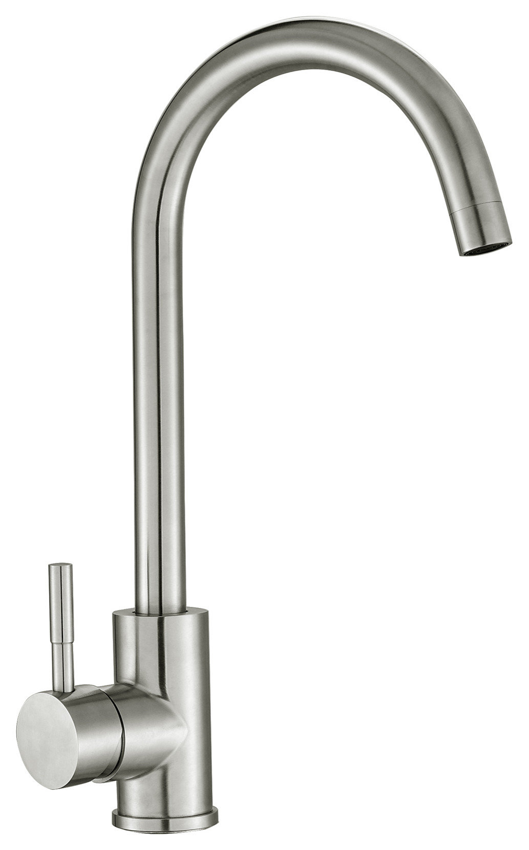 Single Handles Stainless Steel Kitchen Sink Faucet, Brushed Nickel ...