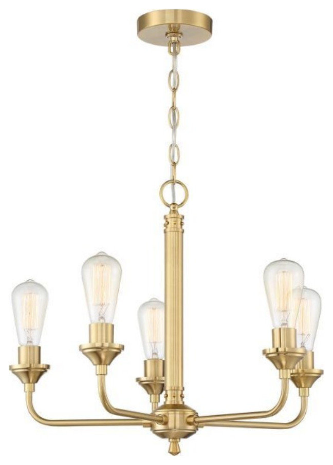 Craftmade Lighting 53025-SB Bridgestone - Five Light Chandelier ...