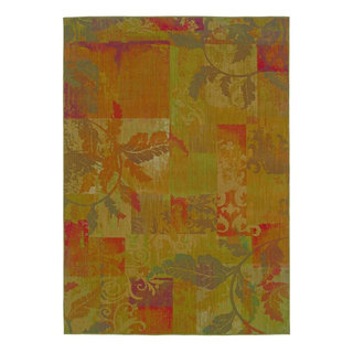 Oriental Weavers Sphinx Allure 059a1 Rug, Green/Red, 7' 9" x 7' 9 ...
