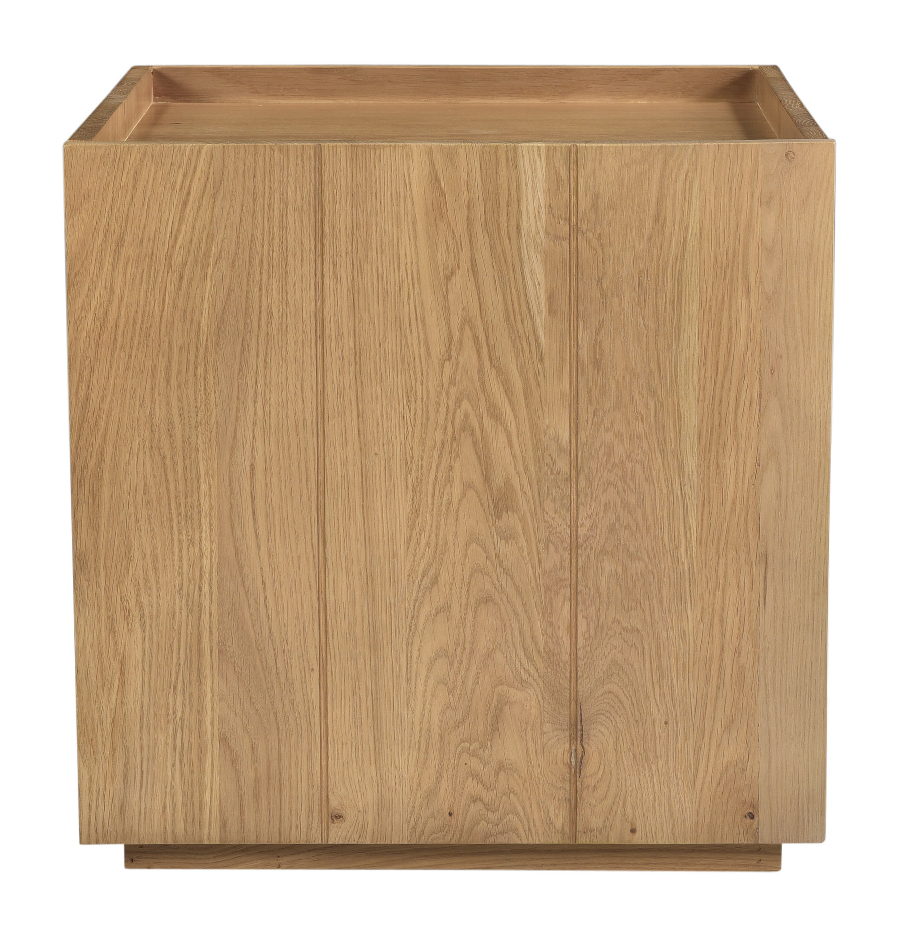 Plank Natural Solid Oak Nightstand - Transitional - Nightstands And ...