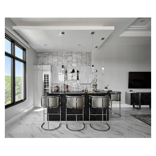 Modern At Huntington - Contemporary - Home Bar - Austin - by A-Design ...