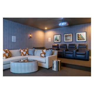 Modern Farmhouse - Farmhouse - Home Theater - New York - by ML Interior ...
