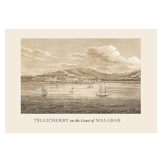 Tellicherry on the Coast of Malabar, 12" x 18" - Asian - Prints And ...