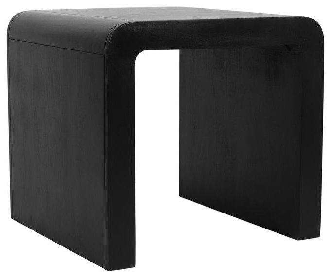 Brooklyn Mid-Century Modern Solid Wood Square Waterfall Curved End ...