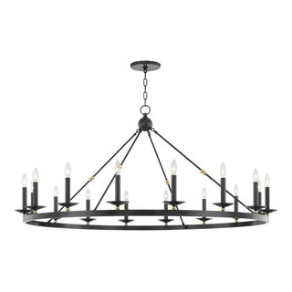 Sixteen Light Chandelier in Transitional Style - 58 Inches Wide by 27. ...