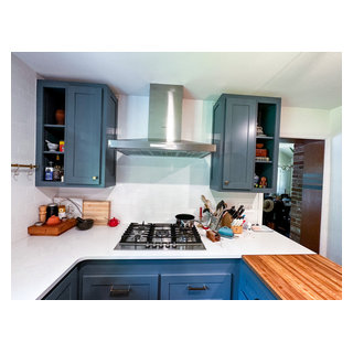 Blue Kitchen with Custom Breakfast cabinet - Kitchen - Other - by ...