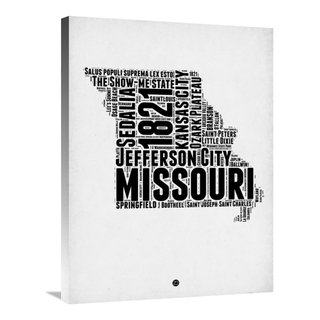 "Missouri Word Cloud 2" Fine Art Print, 24" x 32" - Modern - Prints And ...