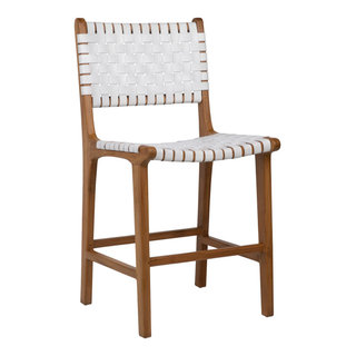 Maverick Woven Counter Stool - Transitional - Bar Stools And Counter ...