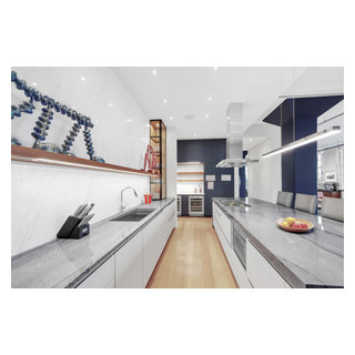 The Sky Lofts Tribeca | Centerpiece Kitchen - Contemporary - Kitchen ...