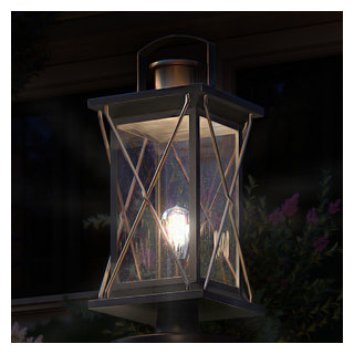 Luxury Colonial Outdoor Post/Pier Light, Olde Bronze, UHP1230 ...