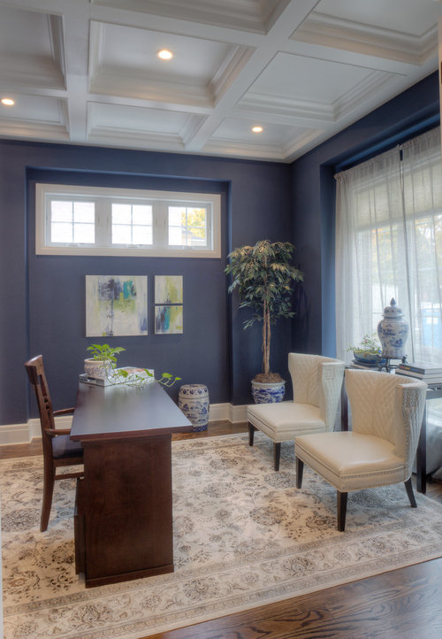 Added bright bold color, makes a whole new office!