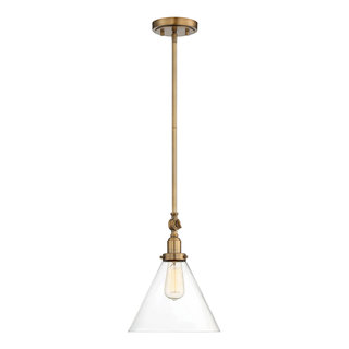 Drake 1-Light Pendant, Polished Nickel - Industrial - Pendant Lighting ...