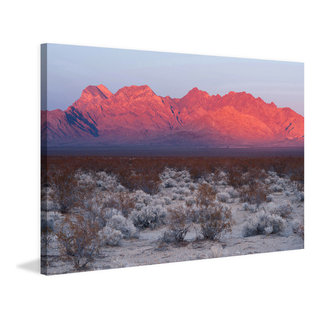 "Red Hills" Painting Print on Canvas, 18"x12" - Contemporary - Prints ...