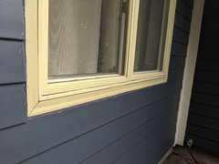 Bad Caulk Job, blue caulk turning pink? | Houzz Forum