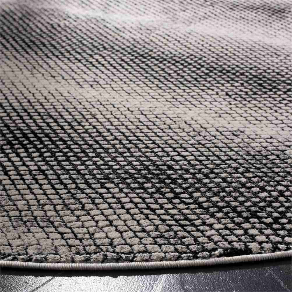 Safavieh Lurex 6'7" Round Rug in Black and Ivory, 6'7" Round ...