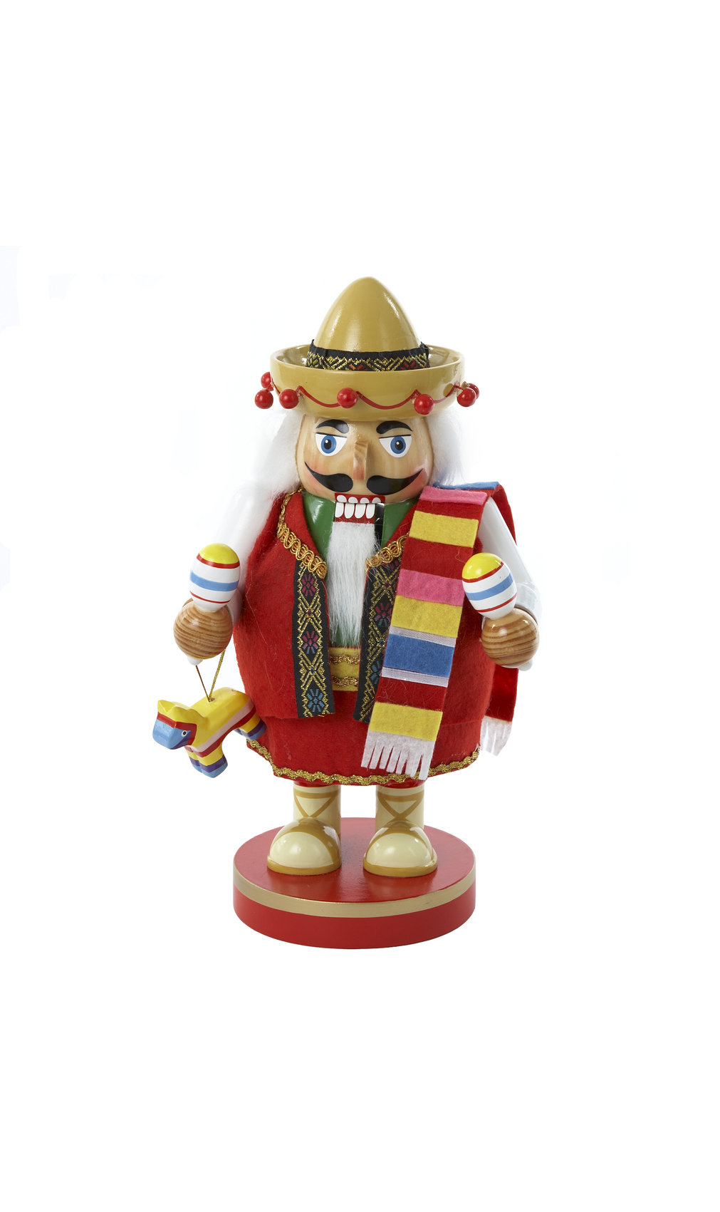 10.25" Chubby Mexican Nutcracker Tablepiece - Traditional - Holiday ...
