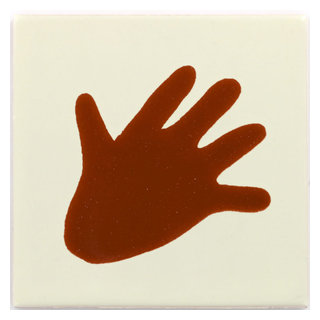 Handmade Tierra y Fuego Ceramic Tile, Pictograph 6, Set of 9 ...