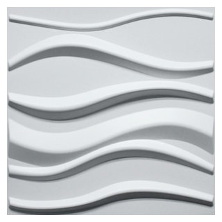 White Waves 3D Wall Panels - Contemporary - Wall Panels - by Dundee ...