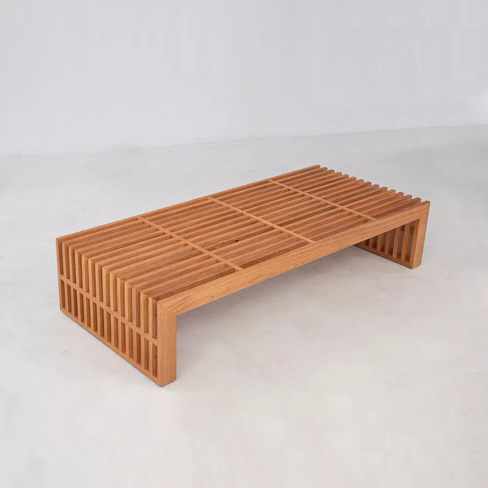Zither Lattice 72" Coffee Table - Transitional - Coffee Tables - by ...